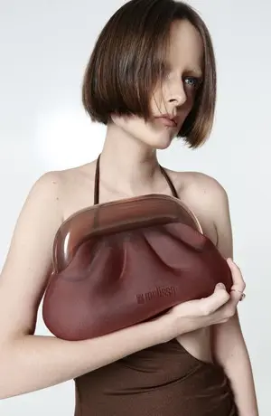 Melissa Glass Jelly Shoulder Bag - Red/brown