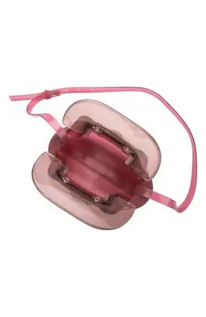 Melissa Glass Jelly Shoulder Bag - Red/brown