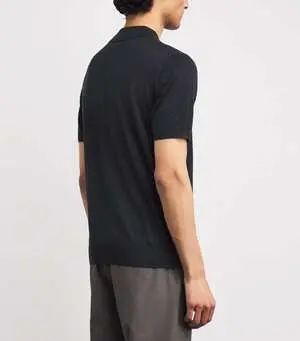 Pal Zileri Silk-cotton Monogram Polo Shirt