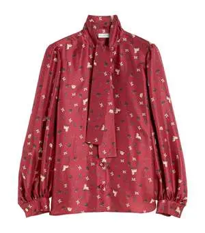 Max Mara Silk Printed Blouse