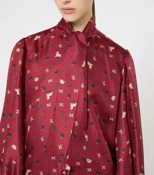 Max Mara Silk Printed Blouse