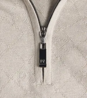 Pal Zileri Silk-cotton Zip Polo Shirt