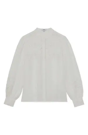 REISS Ida Pleated Linen Shirt