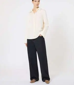 Max Mara Silk-blend Button-down Shirt