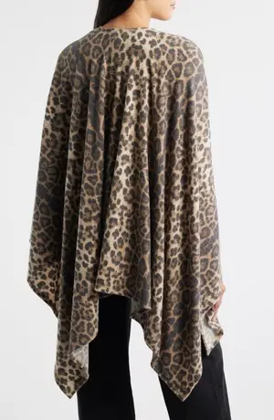 Loveappella Leopard Print Shawl