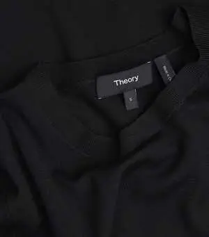 Theory Wool Long-sleeve T-shirt - Black