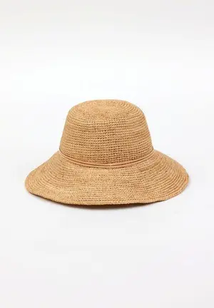 Hat Attack Betty Crochet Bucket - Natural