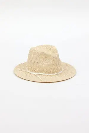 Hat Attack Classic Panama Hat - Natural/white