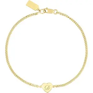 SET & STONES Emerson Initial Heart Bracelet - Gold/d
