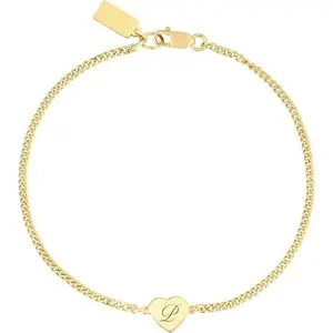 SET & STONES Emerson Initial Heart Bracelet Gold/p