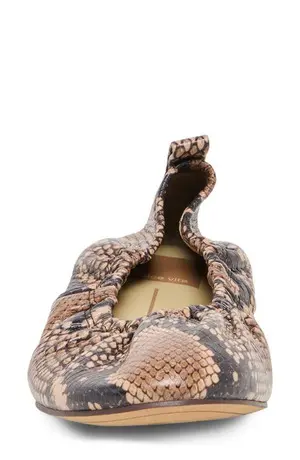 Dolce Vita Conrad Ballet Flat - Blush/snake Embossed Leather