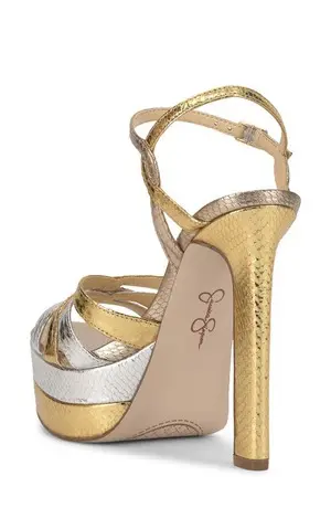 Jessica Simpson Itzari Platform Sandals - Gold