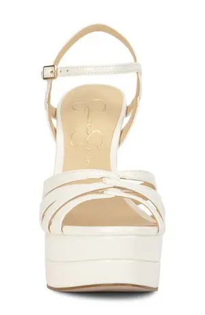 Jessica Simpson Itzari Platform Sandals - White 01