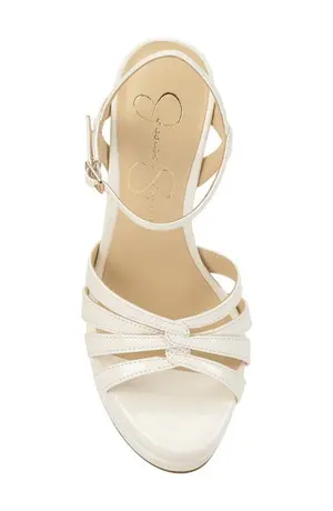 Jessica Simpson Itzari Platform Sandals - White 01