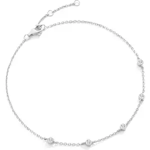 MINT & LILY Bezel-set Cubic Zirconia Bracelet - Sterling Silver