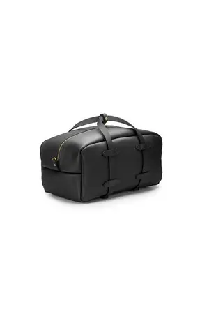 EZRA ARTHUR Frontier Leather Duffle Bag - Black