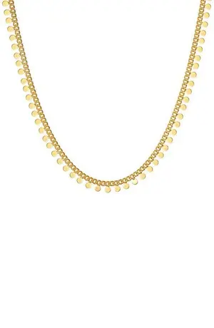 SATYA JEWELRY Coin Chain Necklace - Gold
