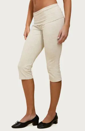 EDIKTED Rocio Foldover Capri Pants
