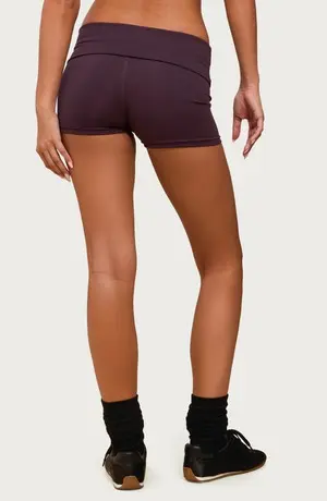 EDIKTED Fold-over Waistline Bike Shorts