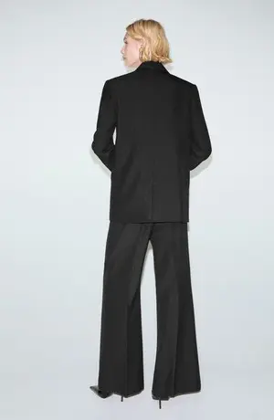 Mango Wide Leg Suit Trousers