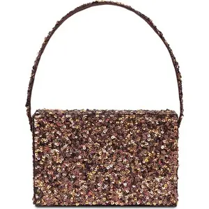 SIMITRI Sequin Box Clutch - Cocoa