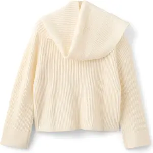 Mango Ribbed Sweater With Scarf