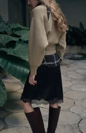 Mango Oversize Mock Neck Sweater