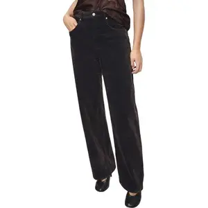Mango Balloon Velvet Jeans - Chocolate