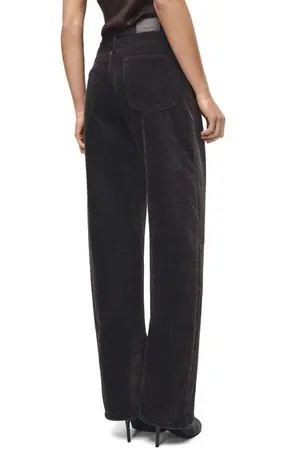 Mango Balloon Velvet Jeans - Chocolate