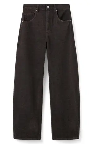 Mango Balloon Velvet Jeans - Chocolate