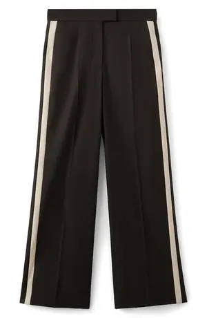 Mango Side Stripe Wide Leg Pants