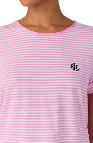 Ralph Lauren Long Pajamas - Pink Stripe