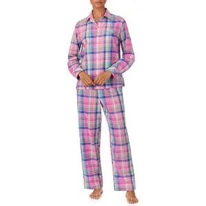 Ralph Lauren Long Pajamas - Pink Plaid