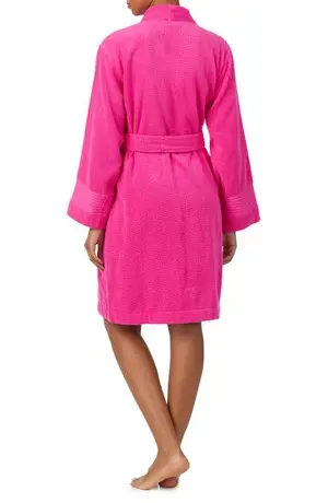 Ralph Lauren Greenwich Cotton Terry Robe - Hot Pink
