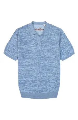 Robert Graham Raydon Johnny Collar Space Dye Sweater Polo