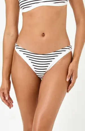 L*Space Alex Stripe Bikini Bottom - Sail Along Stripe