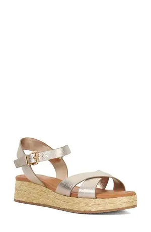 Dune London Littleton Platform Sandal - Gold