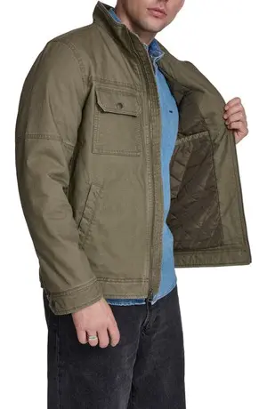 LEVI'S Slub Cotton Military Jacket - Olive Tree
