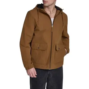 LEVI'S Water-resistant Hooded Jacket - Worker Brown