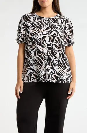 Printed Short Sleeve Tops