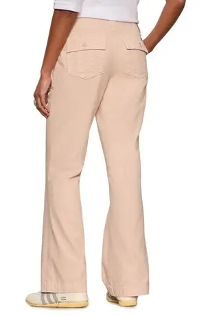 Sanctuary Bootleg Cotton Pants - Rose Pink Tea