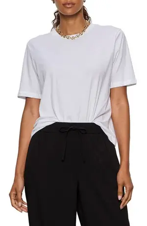 Sanctuary Relaxed Fit Cotton T-shirt - White