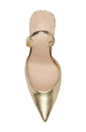 Marc Fisher Noland Leather Pumps - Gold 710