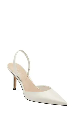 Marc Fisher Noland Leather Pumps Ivory