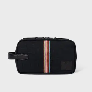 Paul Smith Signature Stripe Wash Bag - Black