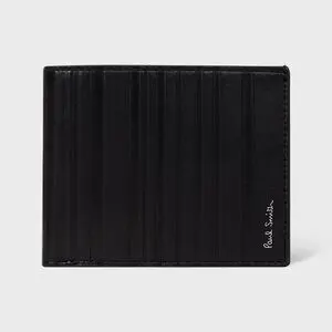 Paul Smith Shadow Stripe' Billfold Wallet - Black