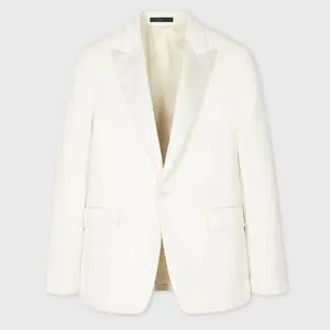 Paul Smith The Soho Tailored-fit Velvet Evening Blazer - White