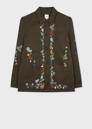 Paul Smith Dark Embroidered Paisley Overshirt