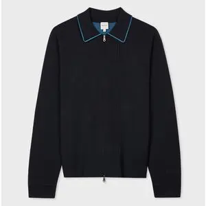 Paul Smith Merino Wool-blend Zip Cardigan