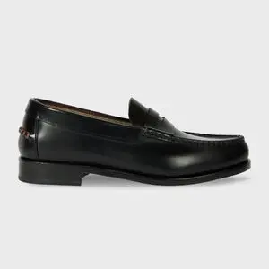 Paul Smith Tonal Leather 'lido' Loafers - Black